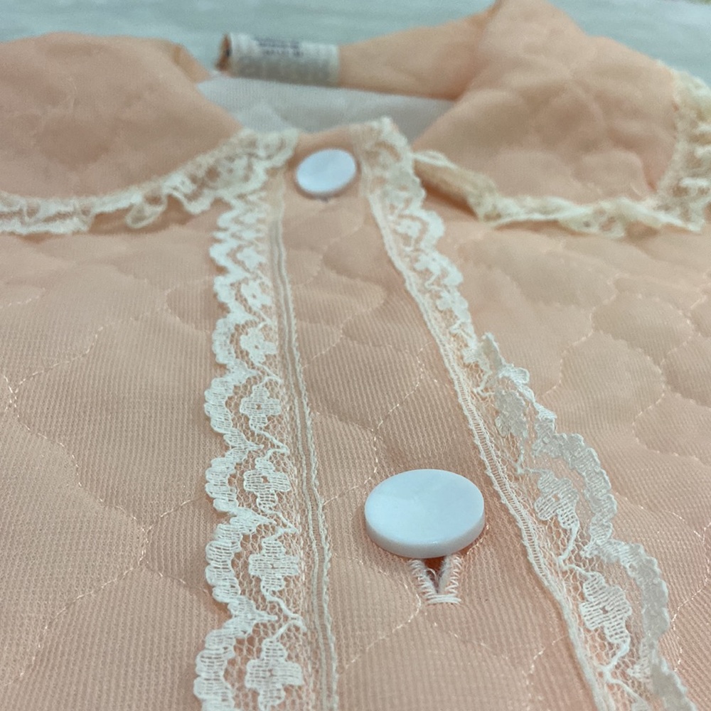 Vintage Sugar Plums Quilted Night Coat - Gem